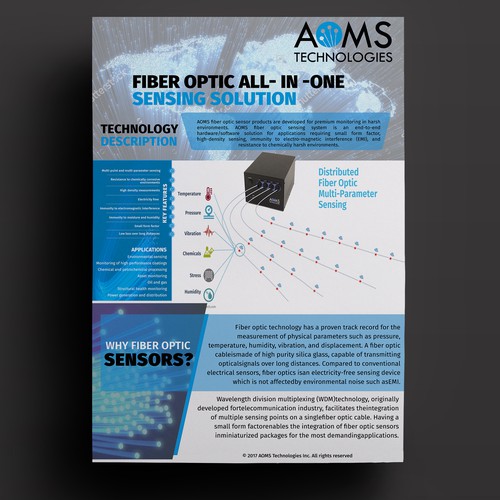 Design a clean professional 2-page product flyer/brochure for a high ...
