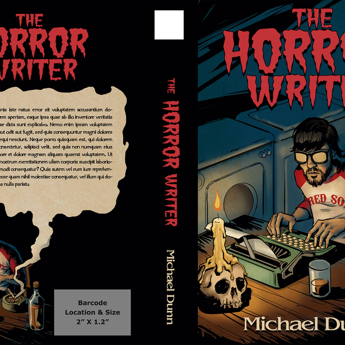 The Horror Writer novel cover | Book cover contest