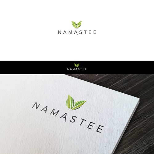namastee - logo for tea packaging and tea bottles ("tee"--> german word ...