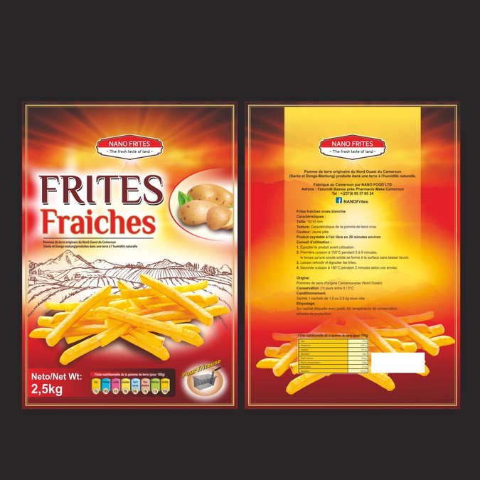 Créer un logo et une étiquette moderne pour NANO Frites | Product label ...