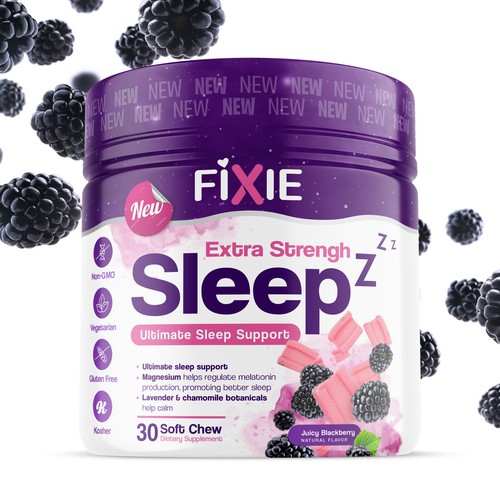 Designs | Fixie Soft Chews Supplements Label Design on a Jar | Product ...