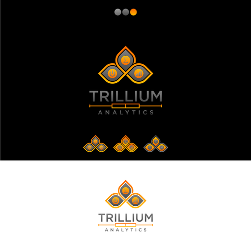"Create a logo for Trillium Analytics, combining cues from both modern ...