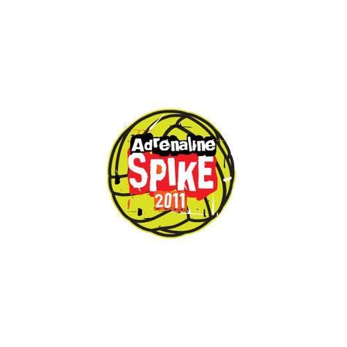 Logo for Adrenaline Spike - an outdoor beach volleyball tournament ...