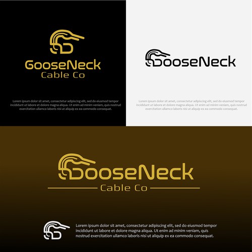 Designs | GooseNeck Cable Co: Pro Audio Cables and Gear | Logo design ...