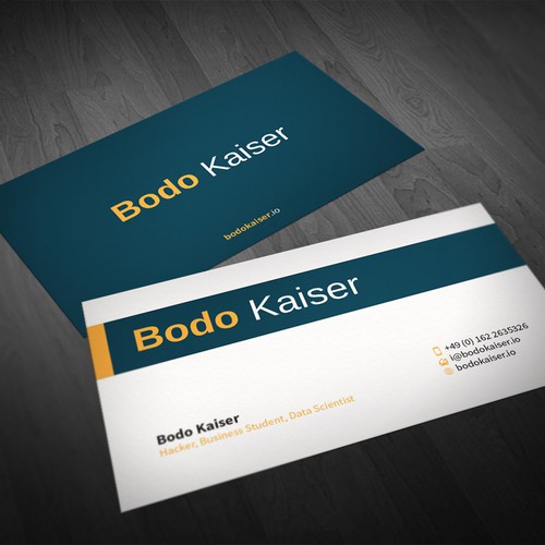 Flat Design for Hacker | Business card contest