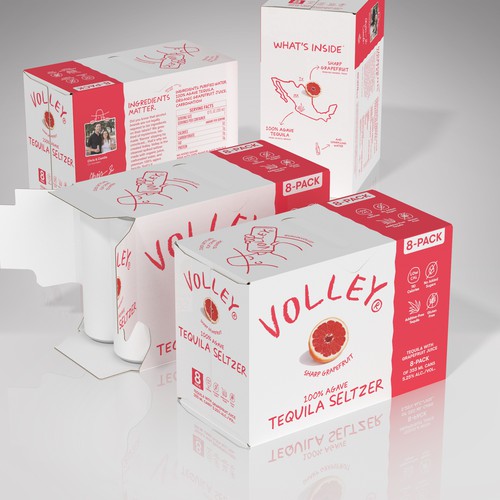 Designs | Design an 8 pack for a premium tequila seltzer brand ...