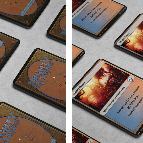 Create a business card for Mighty Games | Business card contest