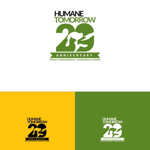 Humane Tomorrow - 20th Anniversary Logo | Logo design contest