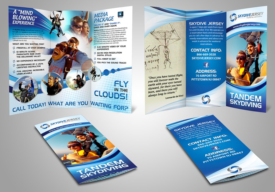 Skydive Jersey needs a new brochure design | Brochure contest