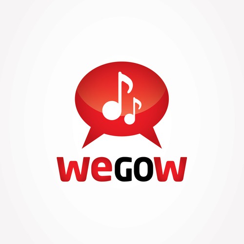 logo for wegow, a community for music lovers | Logo design contest