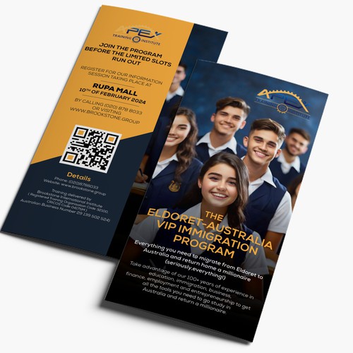 Designs | Design Trifold Pamphlet for Premium Education/Immigration ...