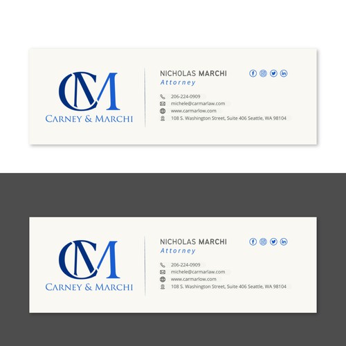 Designs | Signature Block for a Modern Law Office | Other design contest