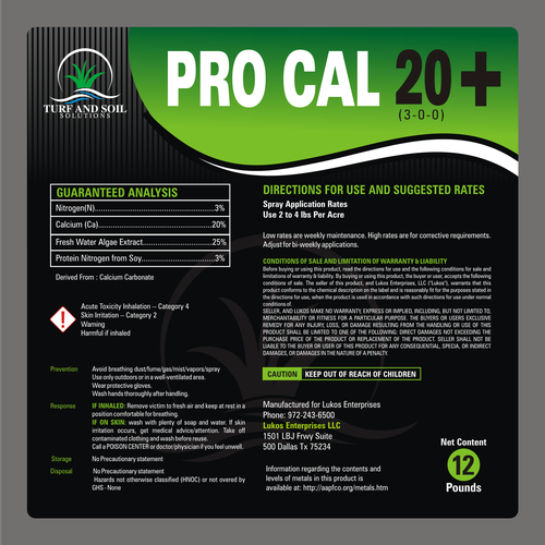 Plant derived fertilizer label template | contest di Design di etichetta