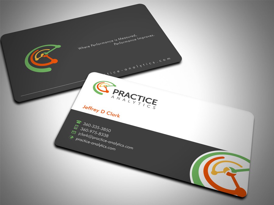 business card for Practice Analytics | Business card contest