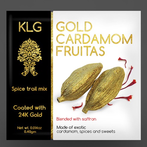 Gold Cardamom Fruitas | Product packaging contest