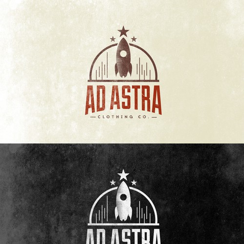 Create an inspiring, vintage clothing brand. Ad Astra! | Logo design ...