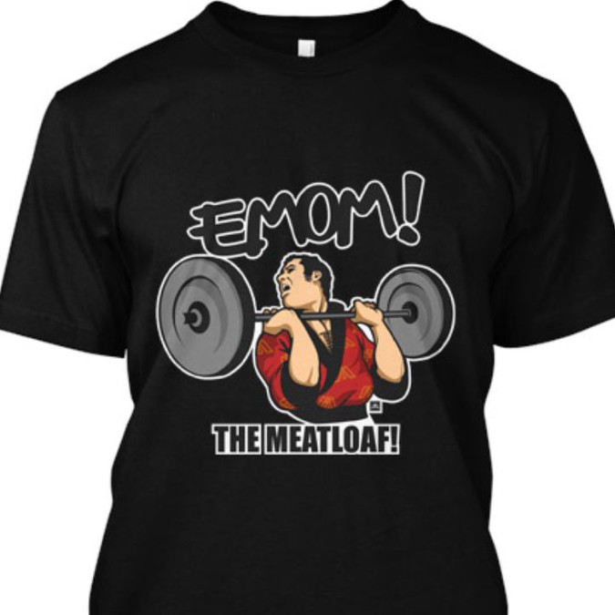 HUMOROUS Crossfit aimed t-shirt "EMOM the meatloaf!" Wedding Crashers ...