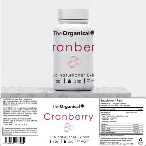 Clean and simple packaging label design with a guaranteed long-term ...