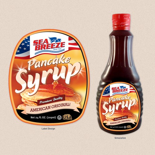 Create a Pancake Syrup Label for Sea Breeze! | Product label contest