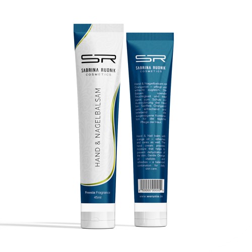 Create two luxurious hand balm tube (matt design, gender neutral ...