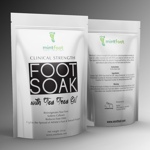 Designs | Design a Memorable Pouch Package for a Sea Salt Foot Soak by ...