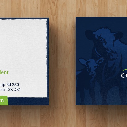 Designs | Create a business card that incorporates my logo for Cows in ...