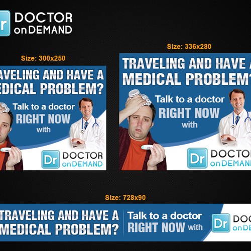 Designs | New banner ad wanted for Doctor On Demand | Banner ad contest