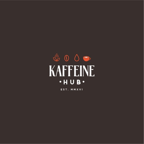 Design an attractive logo for Kaffeine Hub Speciality Coffee Shop ...