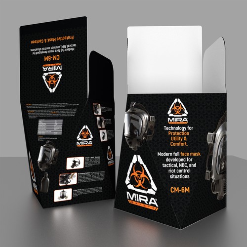 Designs | Premium Packaging for Gas Mask Tactical Product | Product ...
