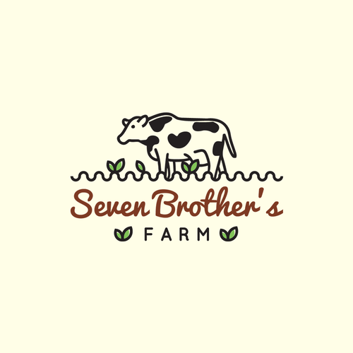 Design a simple eye-catching logo for Seven Brothers Farm | Logo design ...