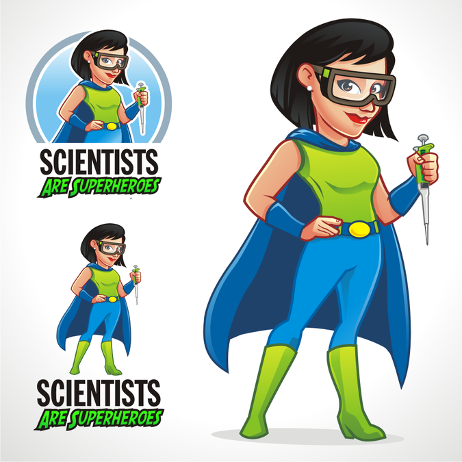 Create a cool design -- Scientists Are Superheroes | Logo design contest