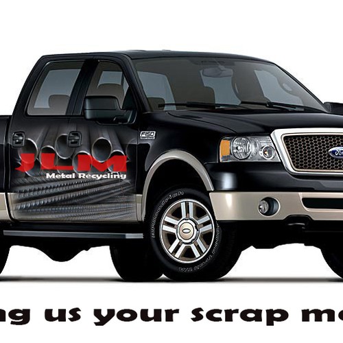 Pick up truck filled with scrap metal | Postcard, flyer or print contest