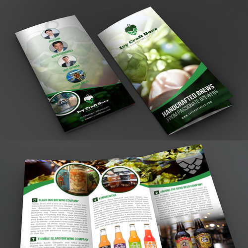 Create a product list brochure for a beer distribution company ...