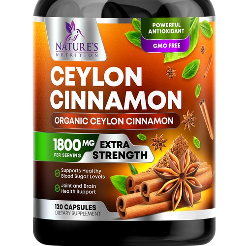 Designs | Ceylon Cinnamon Supplement Design needed for Nature's ...