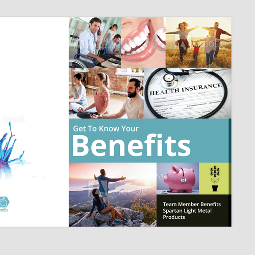 Design of front and back cover for employee benefits booklet | Book ...
