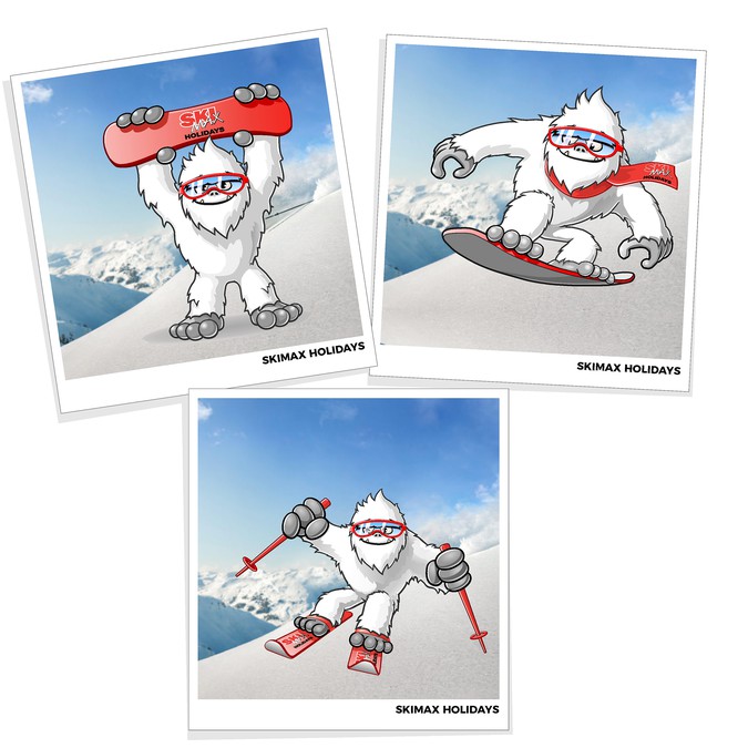 Design a mascot with attitude for our ski/snowboarding travel co ...