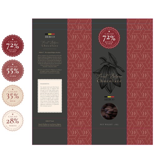 Designs | Bag and sticker design for finest Belgian chocolate chips ...