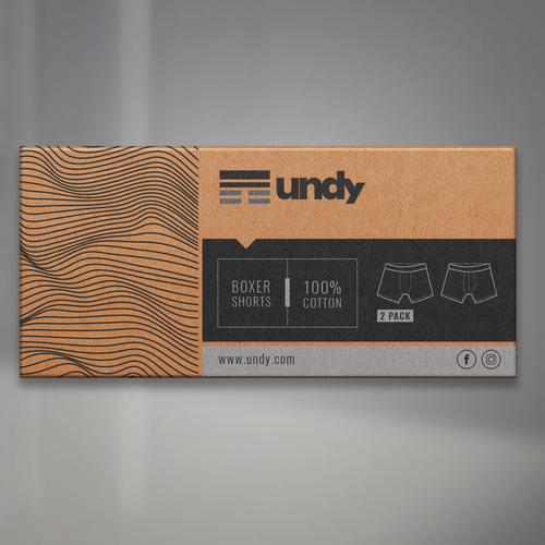 Create an awesome box design for a new underwear brand | Product ...