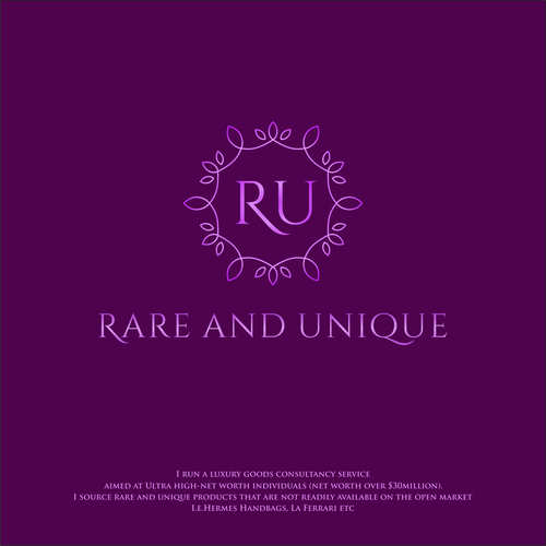 Rare and Unique needs its first logo design - luxury goods sourcing ...