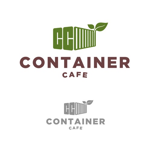 Create a branding package for a converted shipping container cafe ...