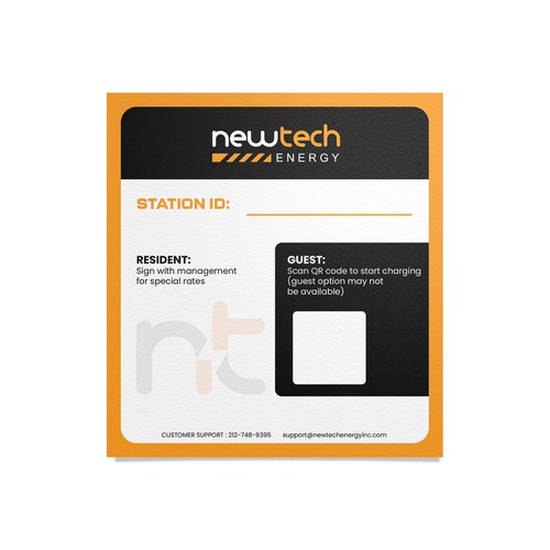 Designs | EV charging station label | Product label contest