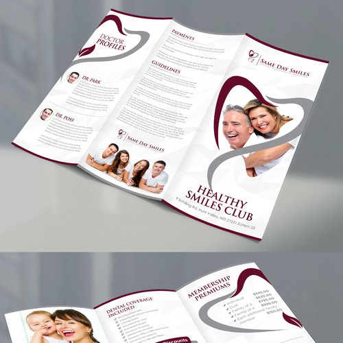Same Day Smiles needs a sophisticated new Brochure for their Healthy ...
