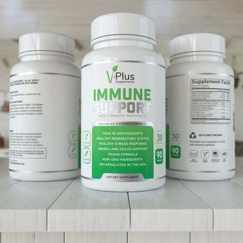 Designs | Label for Immune Supplement | Product label contest