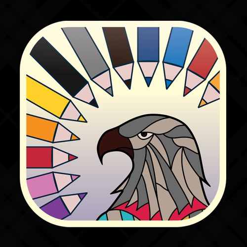 New Icon for Coloring Book for Adults iPhone/Android app! | Icon or ...