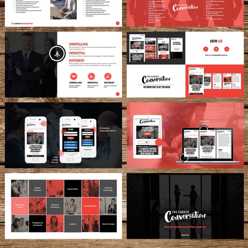 The Career Conversation Presentation Pack | PowerPoint template contest