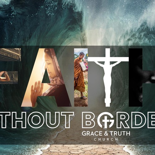 Designs | Faith Without Borders Sermon Series | Postcard, flyer or ...