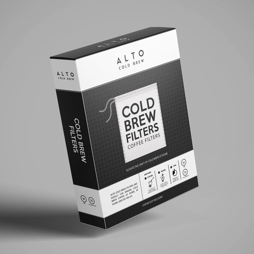 Modern package design for a box of cold brew coffee filters. | Product ...