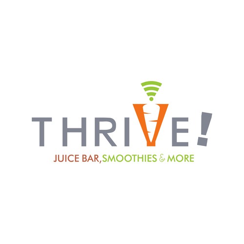 Create a cool logo for new THRIVE! Juice Bar | Logo design contest