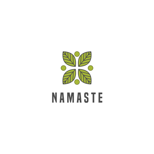 namastee - logo for tea packaging and tea bottles ("tee"--> german word ...
