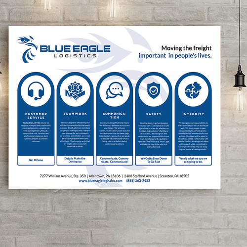 Conceptions | Blue Eagle Logistics Core Values Communication Program ...